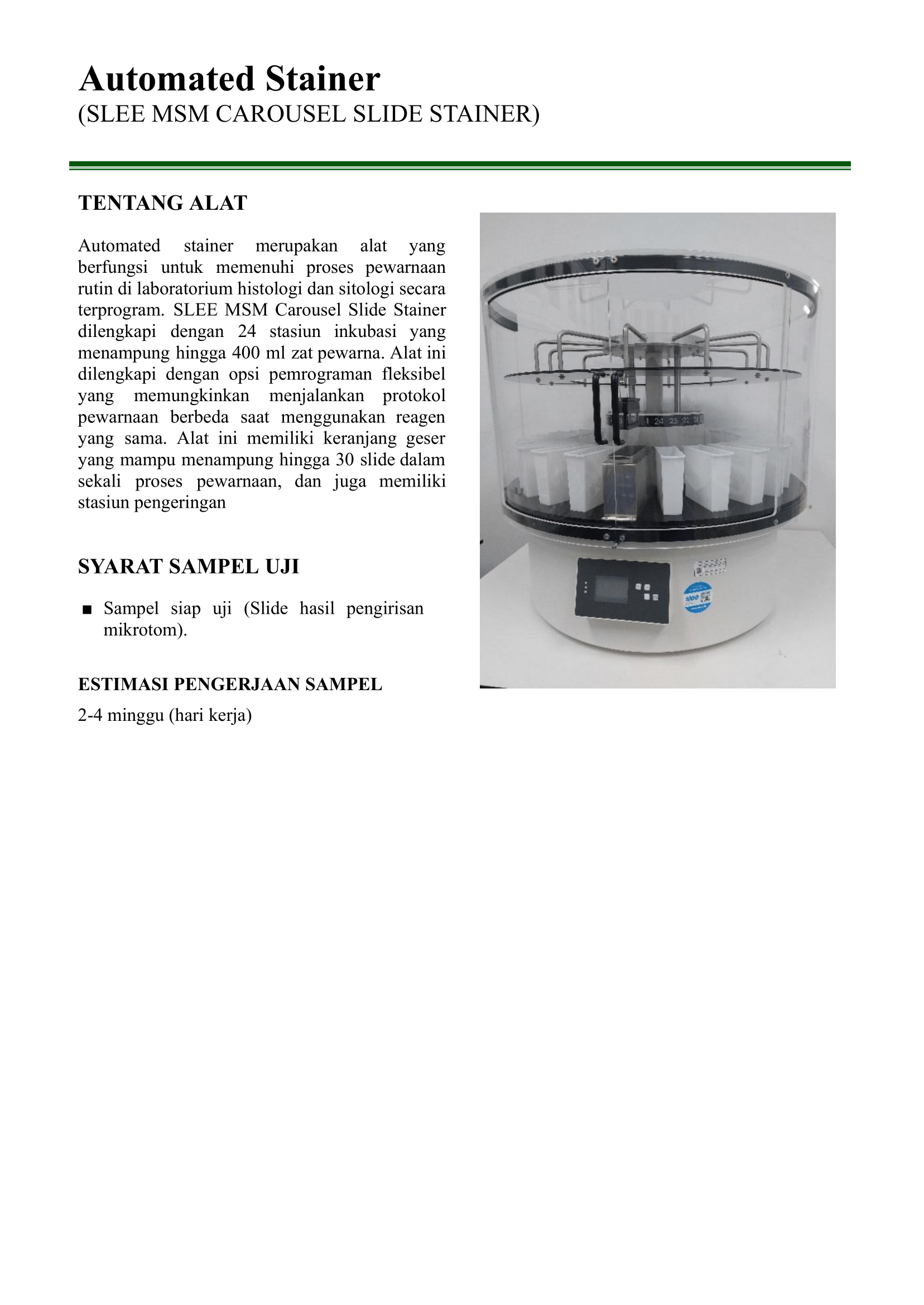 Automated Stainer